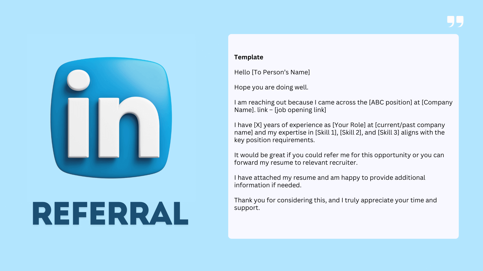 How to ask for referral on linkedin (with templates)
