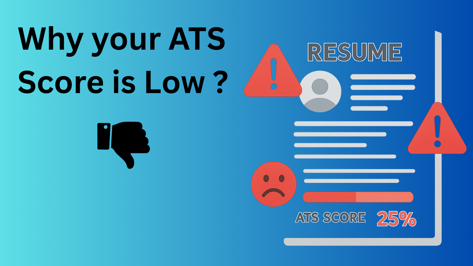 Why Your ATS Score Is Stuck Below 70 | 1MillionResume